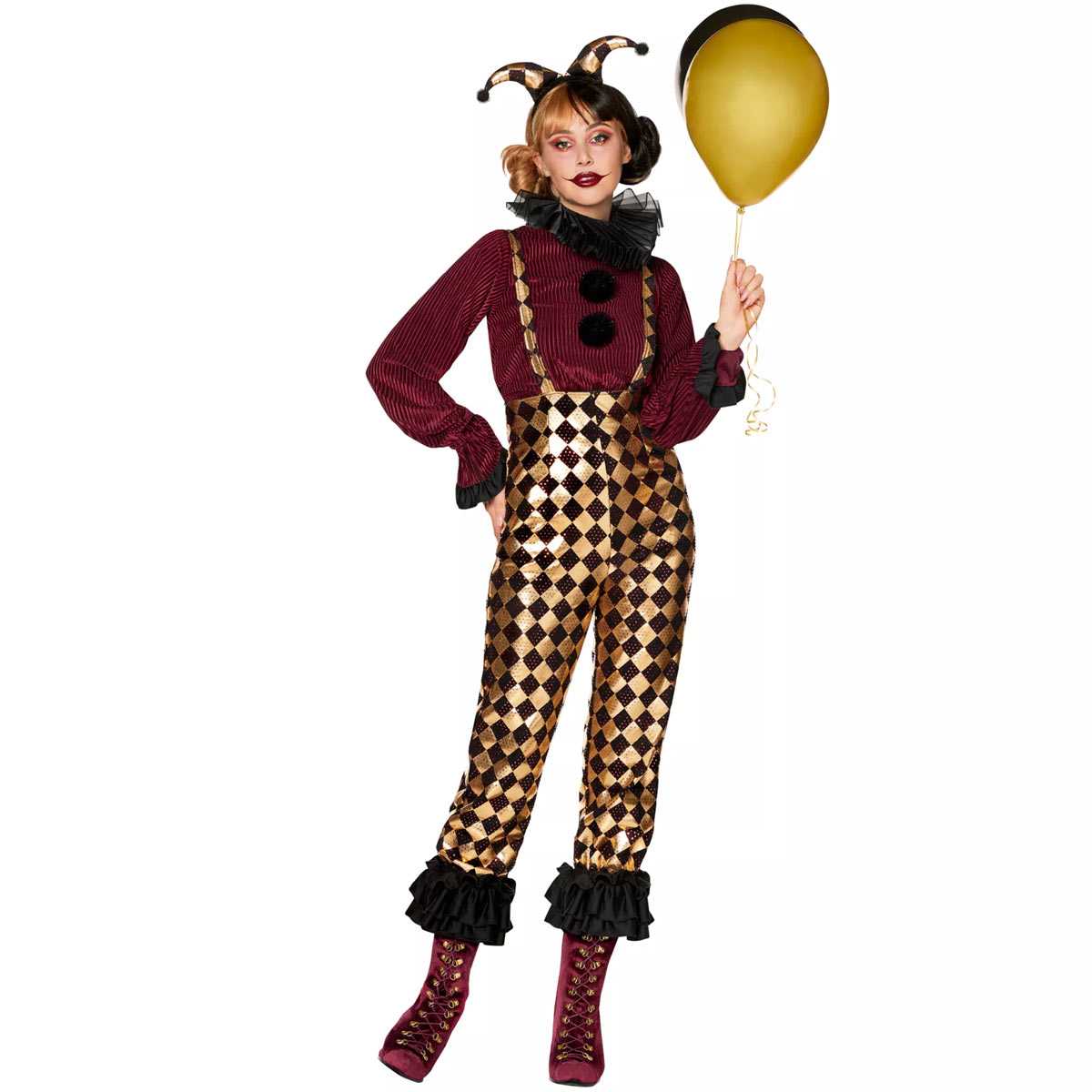 【楽天市場】ピエロ コスプレ 大人 かっこいい レディース おしゃれ 仮装 大きいサイズあり ハロウィン Clown：LAngelina