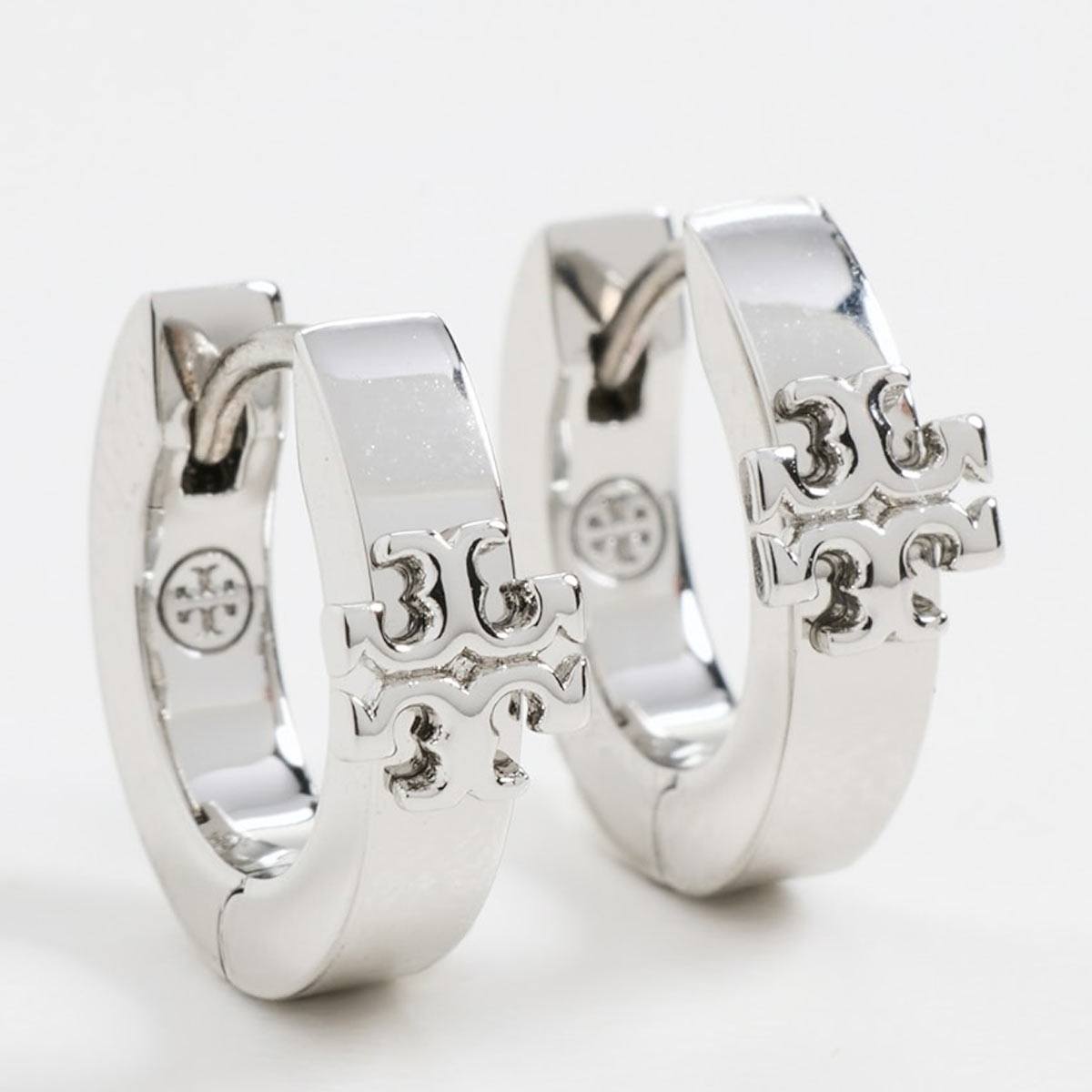 【楽天市場】トリーバーチ ピアス ブランド ロゴ フープ シルバー 可愛い 小さい セール Tory Burch：LAngelina