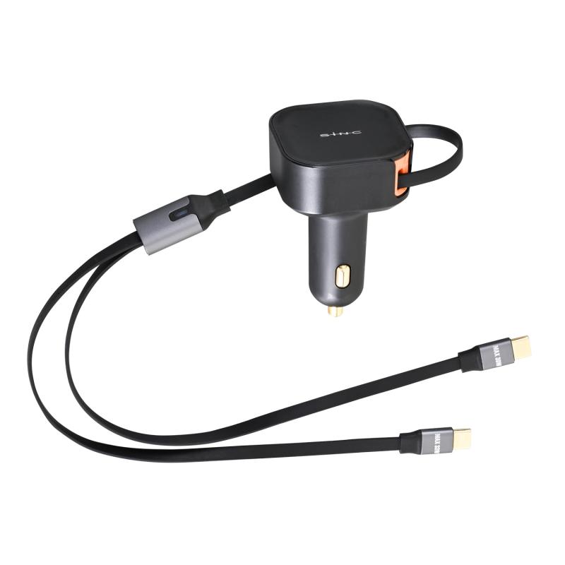 【楽天市場】セイワ(SEIWA) 車内用品 充電器 DCダブルリールチャージャーC×2 IMP305 USB Type-C PD30W 急速充電 2台同時充電時 合計最大15W(5V/3A ...