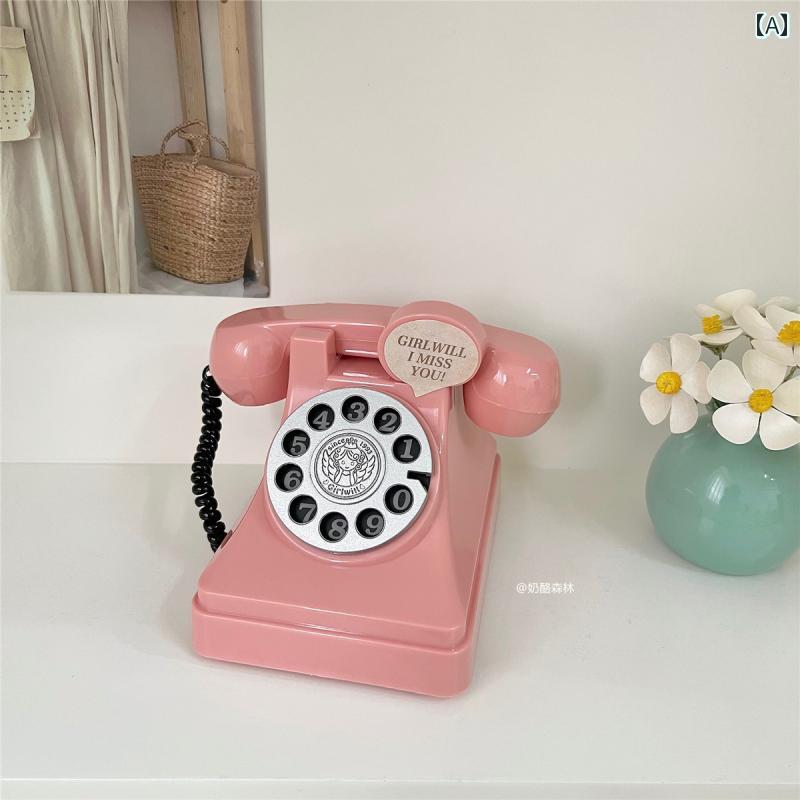 【楽天市場】かわいい 飾り 雑貨 Ins スタイル 貯金 箱 電話 ピンク ガール ハート 飾り 写真 小道具 ルーム 装飾 誕生日 ギフト ...