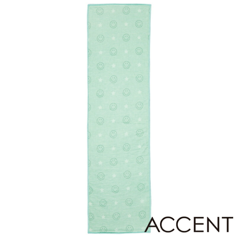 【楽天市場】【完売】nico 接触冷感クールタオル(COOL TOWEL) T40378 グリーン 25x90cm アクセント(ACCENT ...