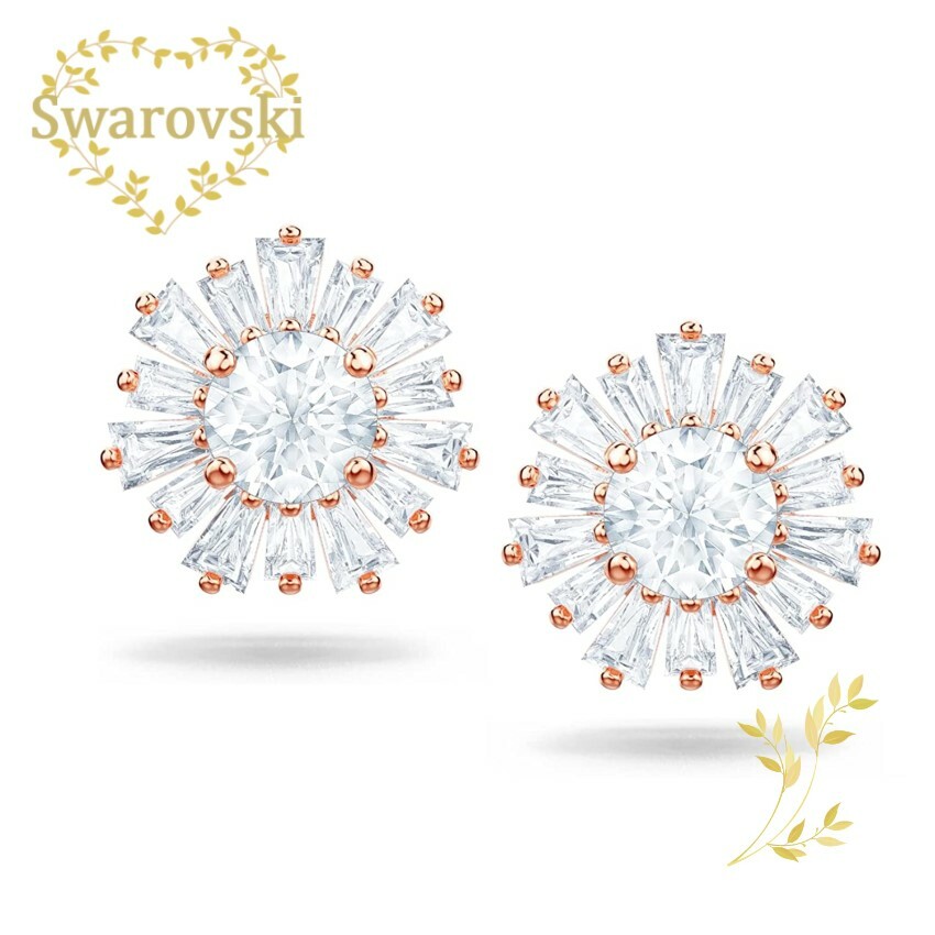 【楽天市場】SWAROVSKI ピアス 5459597 スワロフスキー Sunshine スタッドピアス ミックスカット, 太陽, ホワイト ...