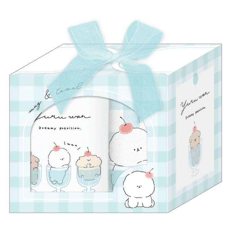 【楽天市場】YURUWAN マグカップ&タオル ギフト プレゼント カップ ミニタオル セット 165885：キャラクターズショップ ラフラフ