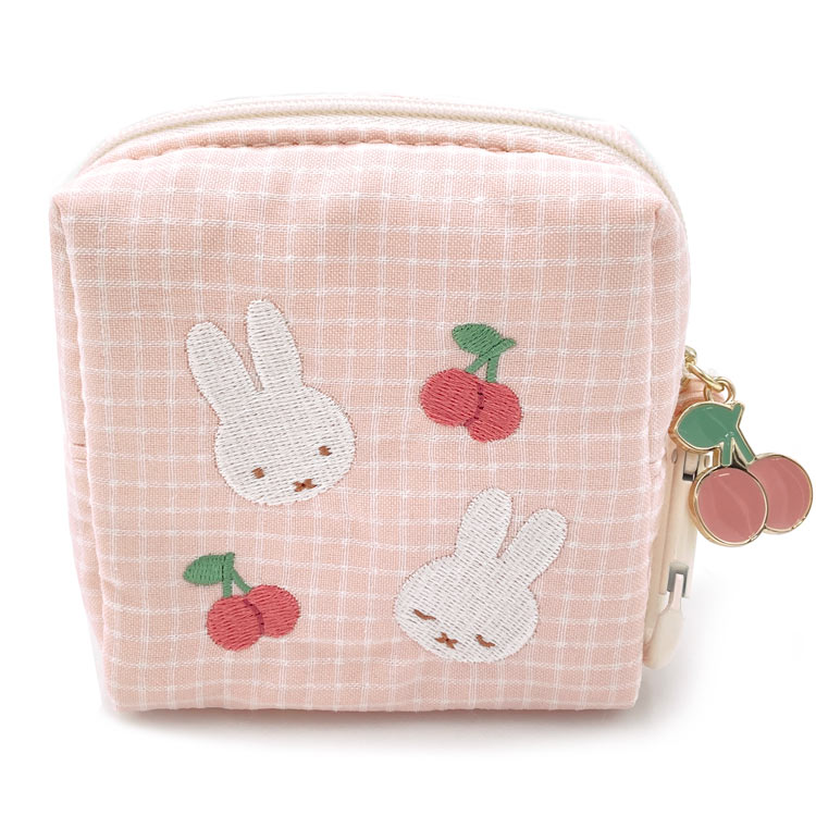 【楽天市場】ミッフィー ミニポーチ ピンク 153154 チェックシリーズ miffy ディックブルーナ：キャラクターズショップ ラフラフ