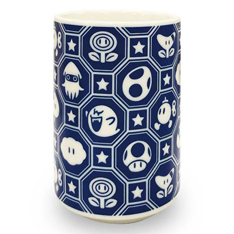 【楽天市場】スーパーマリオ 湯のみ2401 総柄 SUPER MARIO Nintendo：キャラクターズショップ ラフラフ