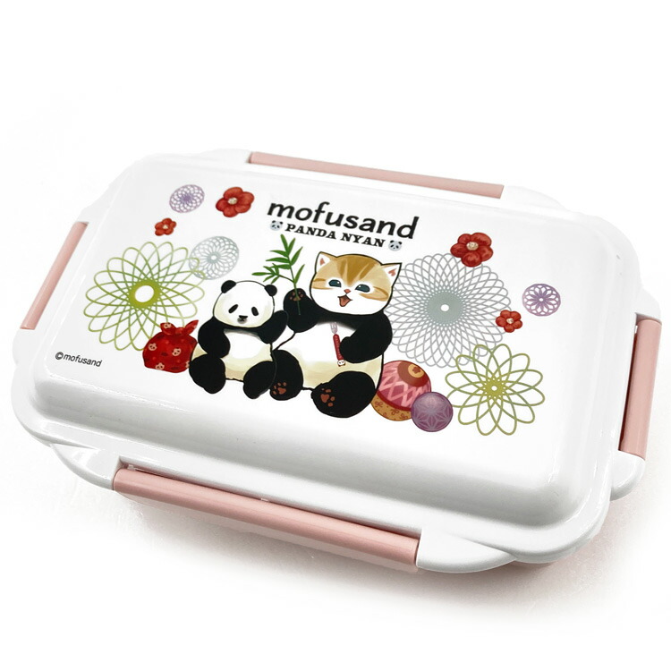 【楽天市場】mofusand モフサンド 4点ロック 1段 ランチボックス パンダにゃん 267882：キャラクターズショップ ラフラフ