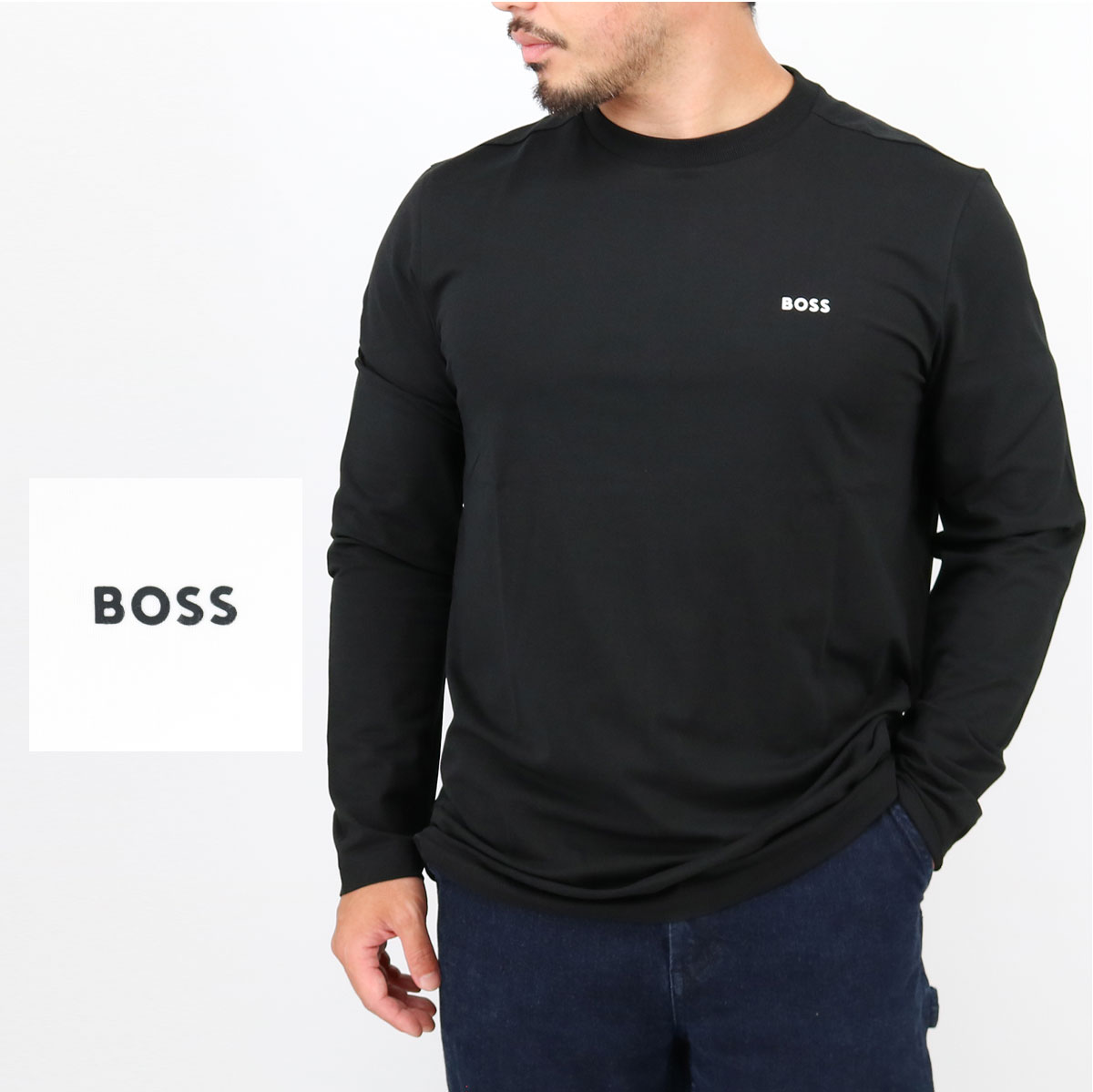 【楽天市場】 HUGO BOSS ヒューゴ ボス ボスコレクション 50506365 メンズ ロンT カットソー 長袖 LS TEE ロゴ ...