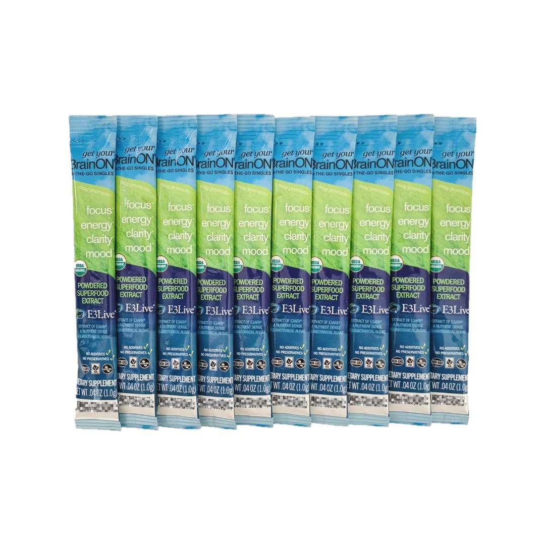 【楽天市場】E3Live BrainON パウダースティック 30袋 E3Live BrainON - Concentrated E3AFA ...
