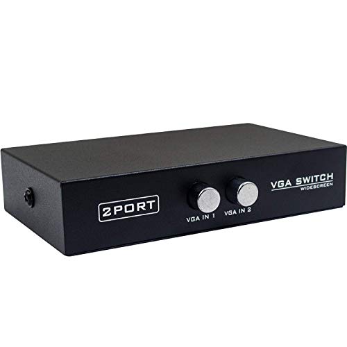 【楽天市場】VGA切替器 2ポートVGA切替器 VGA切替器2入力1出力 コンピュータモニタシェアラ メインフレーム ラップトップ セットトップボックス ゲームコンソール TV プロジェクタ ...