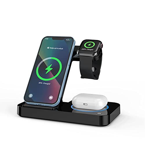 【楽天市場】ワイヤレス充電器 iPhone Qi急速充電 最大15W出力 無線充電器 ワイヤレス急速充電スタンド 置くだけ充電 AirPods AppleWatch iPhone ...