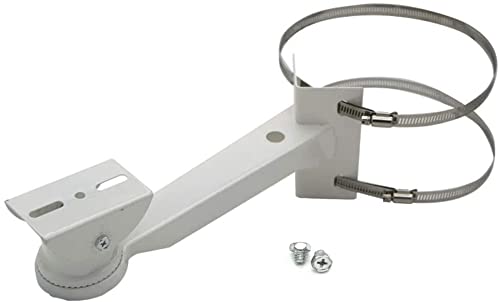 【楽天市場】防犯カメラ 取付金具 ハウジング ブラケット 取付金具 ポール 円柱 角柱 屋外 取り付け 台 アーム (ステンレスバンド付き ...