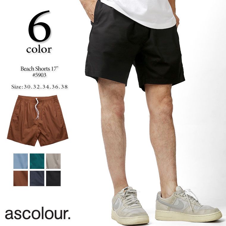 【楽天市場】決算売り尽くしSALE クーポンでさらにお得!! エーエスカラー AS COLOUR 5903 Beach Shorts ビーチ ...