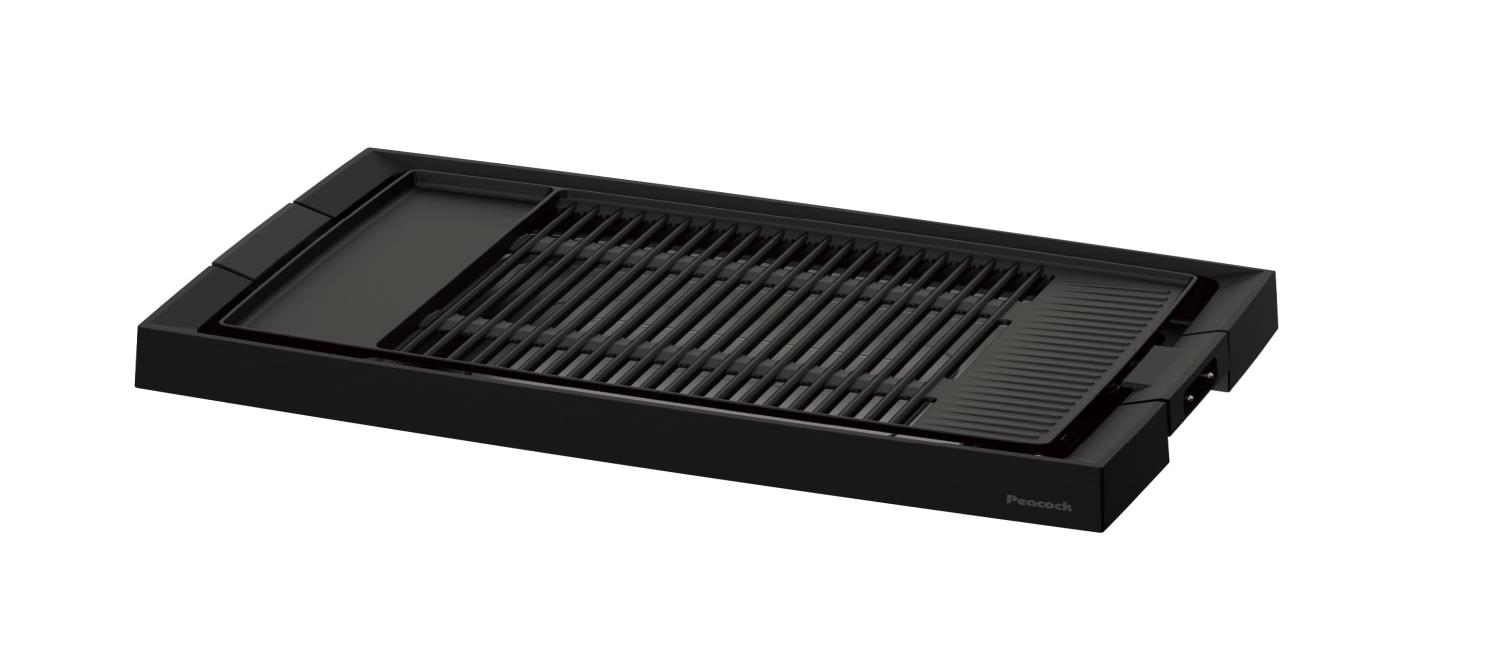 【楽天市場】ピーコック 焼肉プレート 煙が出にくい 電気焼肉器 煙約85%カット 油はね約97％削減 油受け皿付き 焼肉 ホットプレート WY-E130 B：LB77楽天市場店