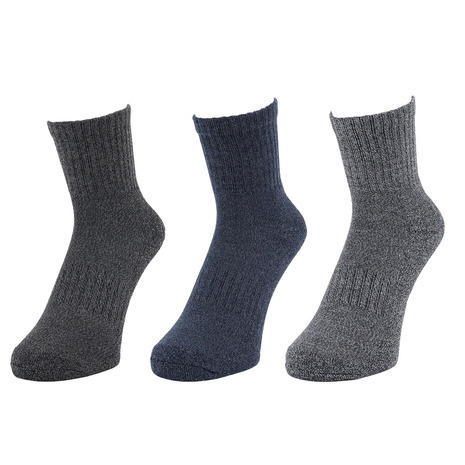 【楽天市場】クー（Coo.）（メンズ）HEAT-X 3足組 アンクル丈 ソックス CGYNVYBLK 894Q4GSA0062 CGRY 25 ...