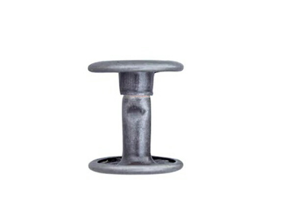 【楽天市場】【大袋】両面カシメ 大 並足（インポート） シルバーアンティック φ13mm×足の長さ10mm 100ヶ【メール便選択可 ...