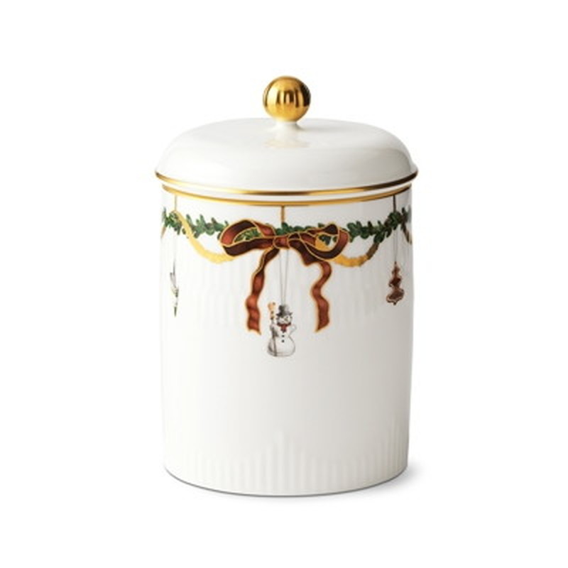 【楽天市場】ロイヤルコペンハーゲン ROYAL_COPENHAGEN スターフルーテッド クッキージャー2017 2504175 送料無料 ...