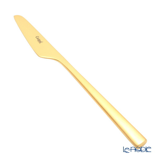 【楽天市場】【P10倍・クーポン】クチポール ロンド RONDO マットゴールド テーブルナイフ 21.5cm マット仕上げ ...