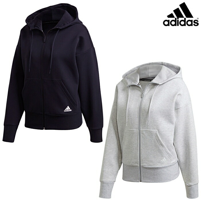 【楽天市場】アディダス adidas レディース パーカー 3ストライプス ダブルニット フルジップ スキューバ パーカー adidas 3 ...