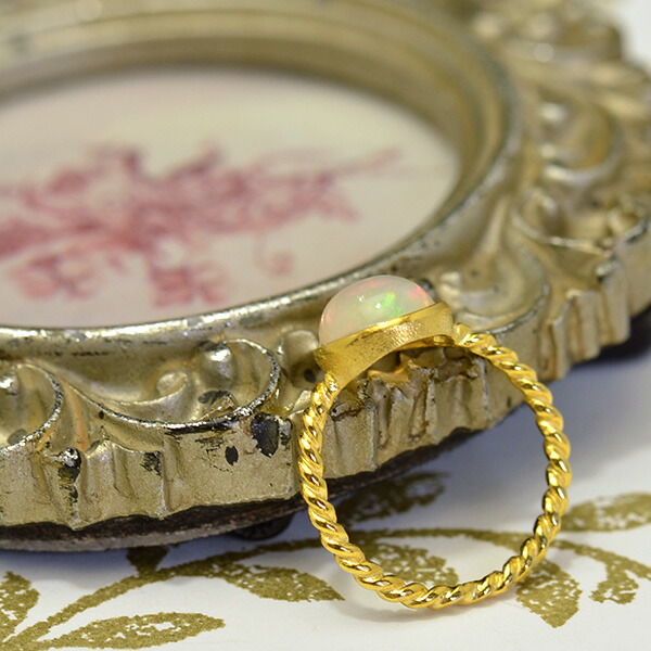 【楽天市場】トーション オパール リング うるうるオパールが可憐に手元を彩る KA02 SRG0282-79A-GS：ルコリエ