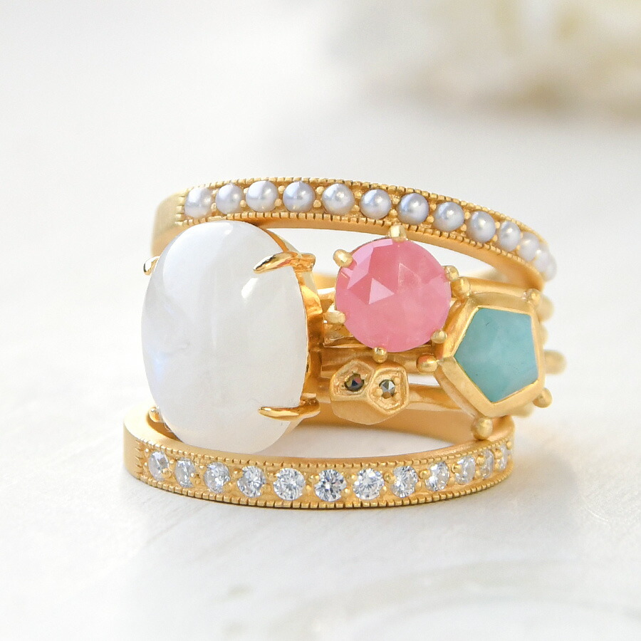 【楽天市場】碌山 FATRAS ファトラ 甘やかされた子供たち スタックリング 6本組 RP 802R0022-GP-TY：ルコリエ