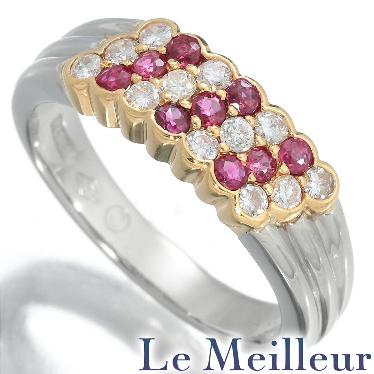 【楽天市場】リング 指輪 ルビー 0.32ct ダイヤモンド 0.28ct Pt900 11号 【最大5000円OFFクーポン対象】：Le meilleur（ルメイユ）