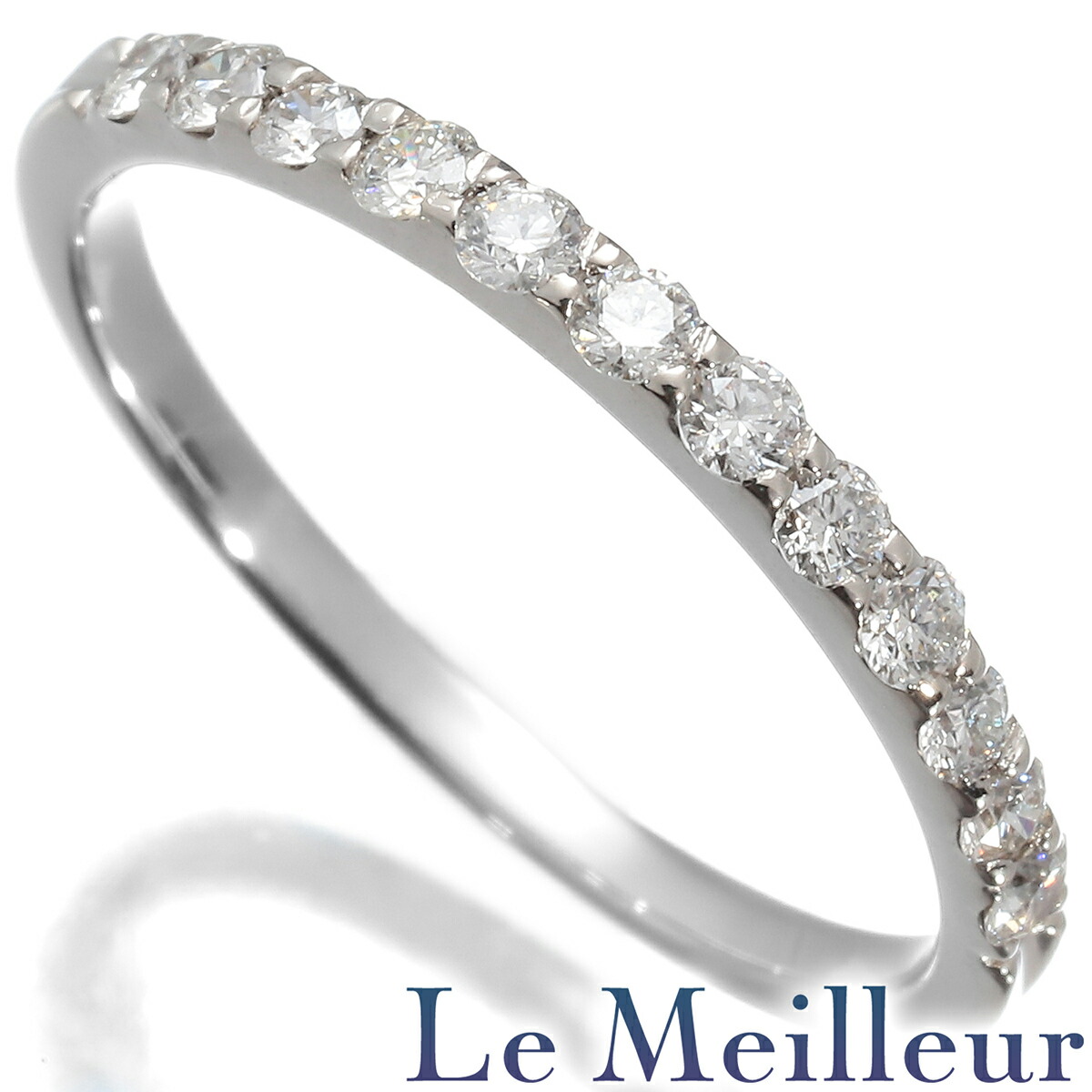 【楽天市場】ハーフエタニティリング 指輪 ダイヤモンド 0.3ct Pt900 11号：Le meilleur（ルメイユ）