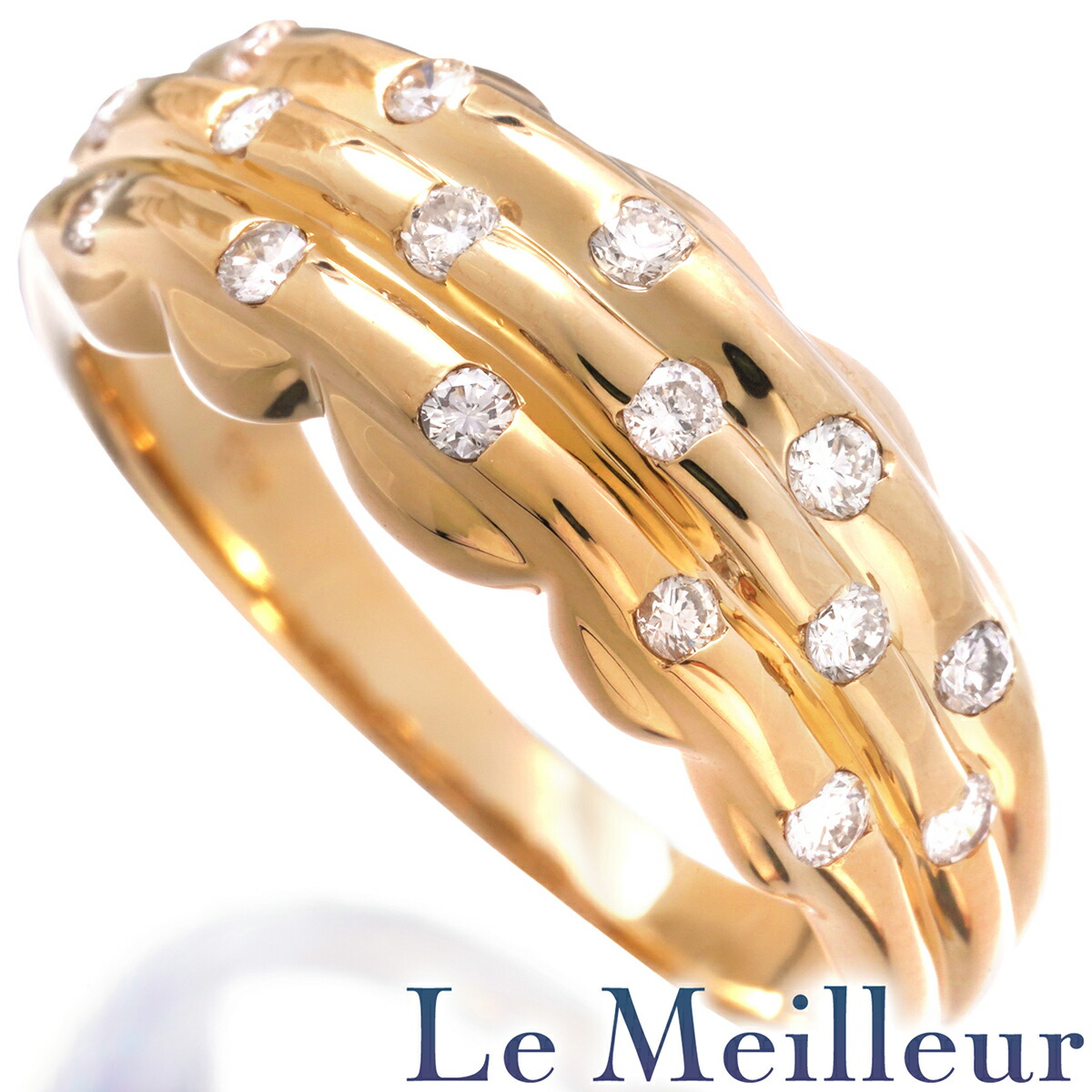 【楽天市場】【最大5,000円OFFクーポン対象】リング 指輪 ダイヤモンド 0.28ct K18 13号：Le meilleur（ルメイユ）