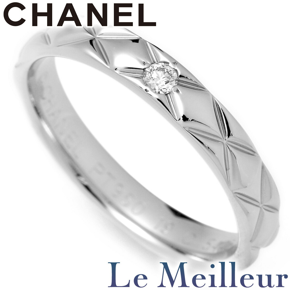 【楽天市場】シャネル マトラッセ ダイヤモンドリング ミディアム 1P 指輪 ダイヤモンド Pt950 17号 CHANEL：Le meilleur（ルメイユ）