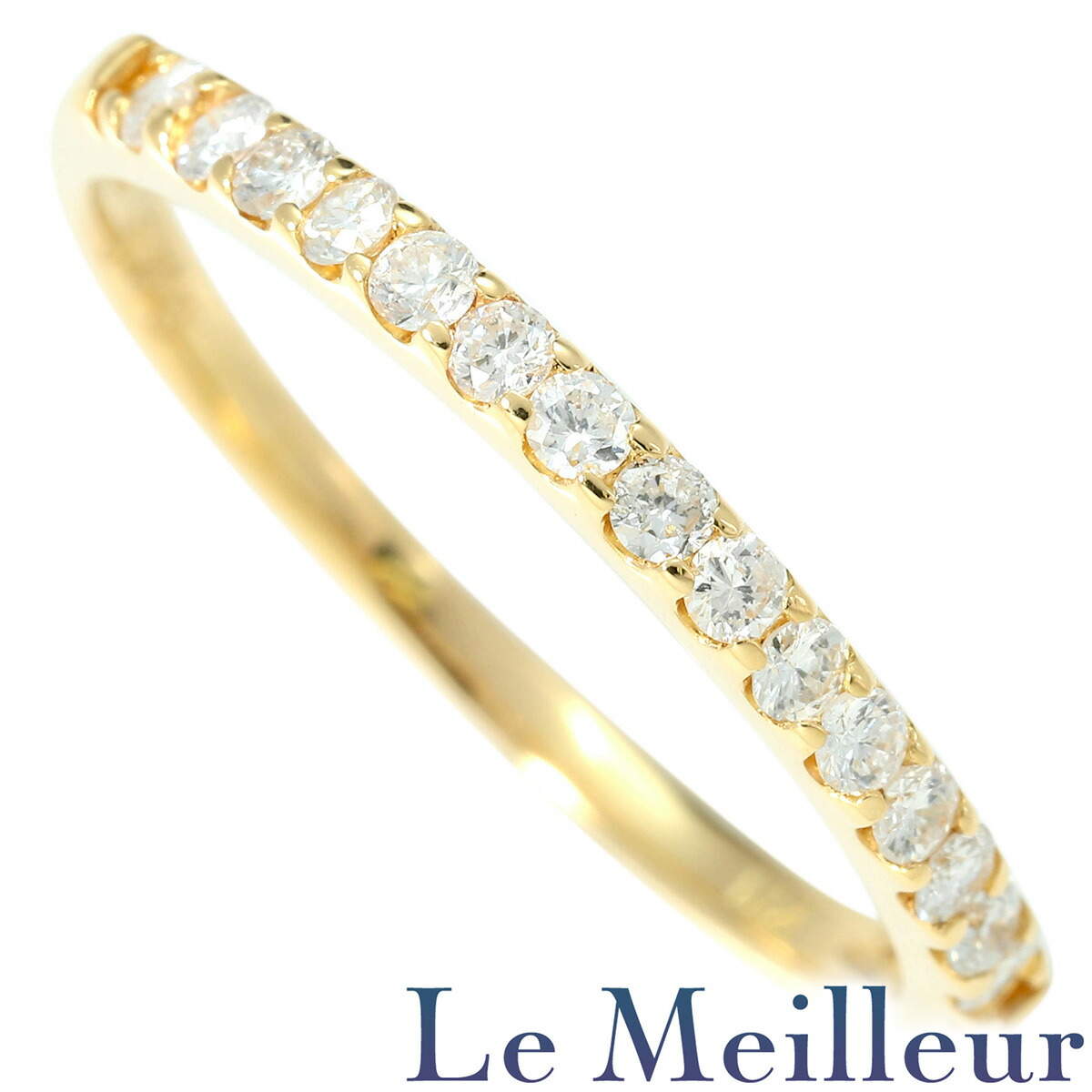 【楽天市場】ハーフエタニティリング 指輪 ダイヤモンド 0.30ct K18 12号：Le meilleur（ルメイユ）
