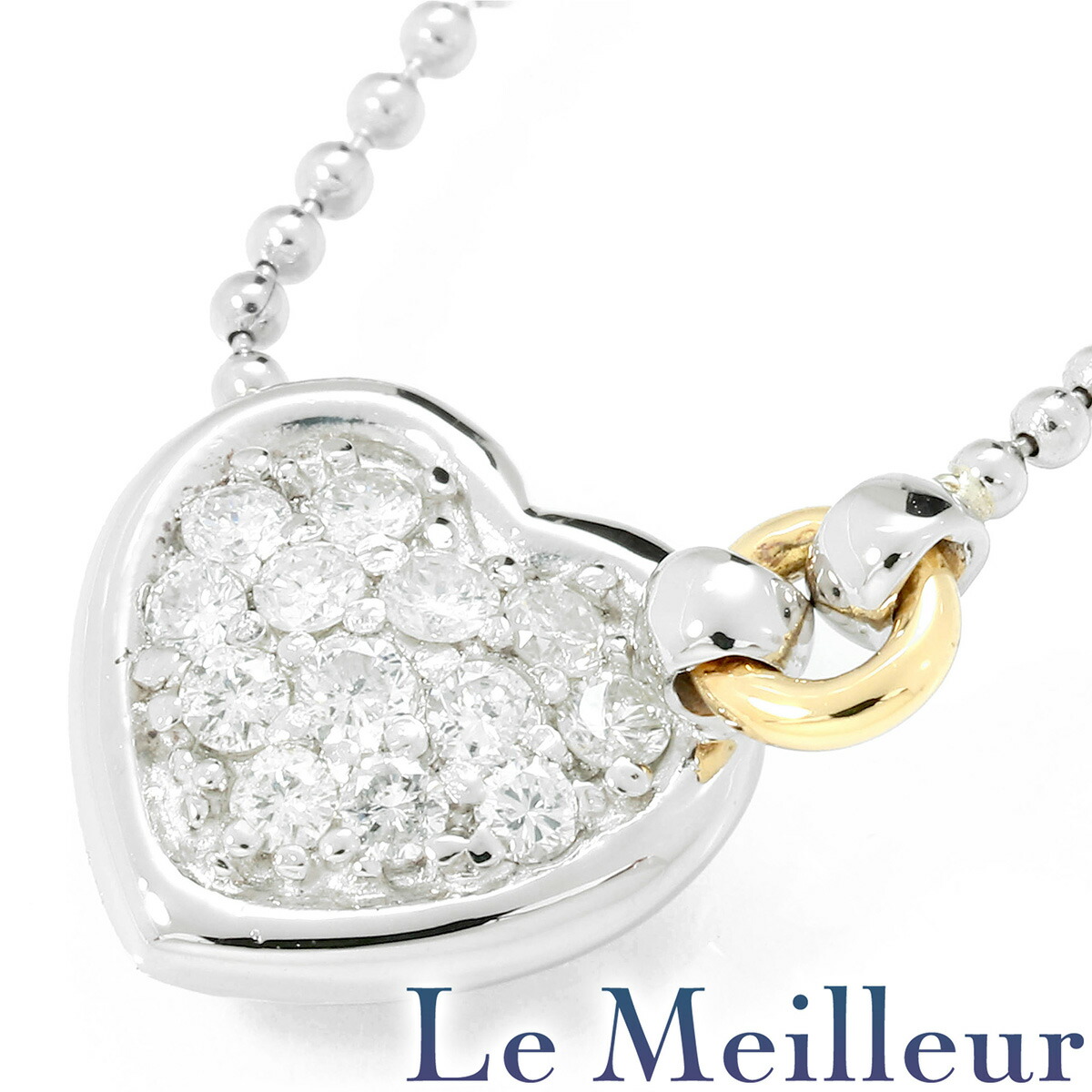 【楽天市場】ハートモチーフネックレス ダイヤモンド 0.43ct Pt850 【最大5,000円OFFクーポン対象】：Le meilleur（ルメイユ）
