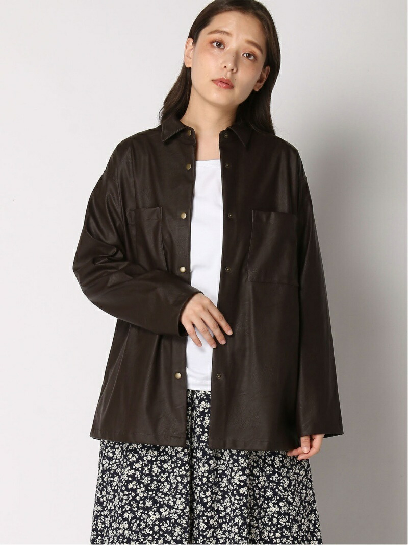 【楽天市場】【SALE／18%OFF】K/FレザーシャツJK LEPSIM レプシィム ジャケット・アウター その他のジャケット・アウター ブラウン【RBA_E】【送料無料】[Rakuten ...