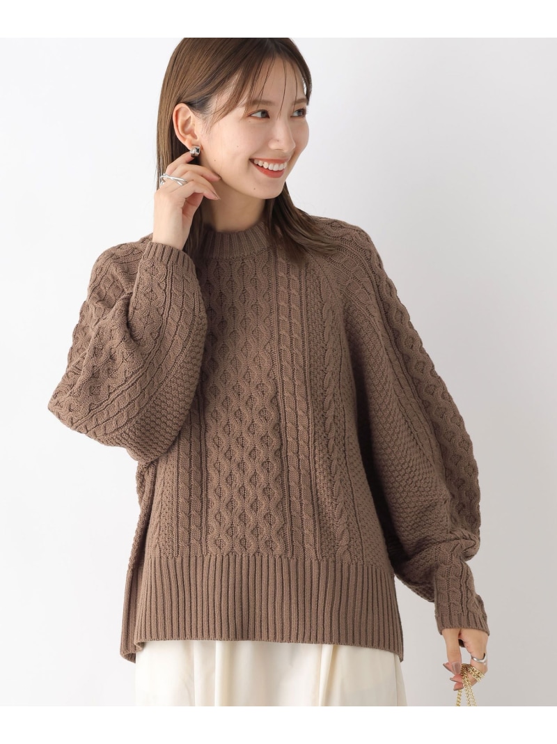 【楽天市場】【SALE／50%OFF】(W)5GケーブルPO LEPSIM レプシィム トップス ニット ブラウン ホワイト レッド【RBA_E】[Rakuten Fashion ...