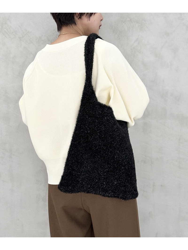 【楽天市場】(W)ラメニットワンショルダーBAG LEPSIM レプシィム バッグ トートバッグ ゴールド シルバー ブラック【送料無料 ...