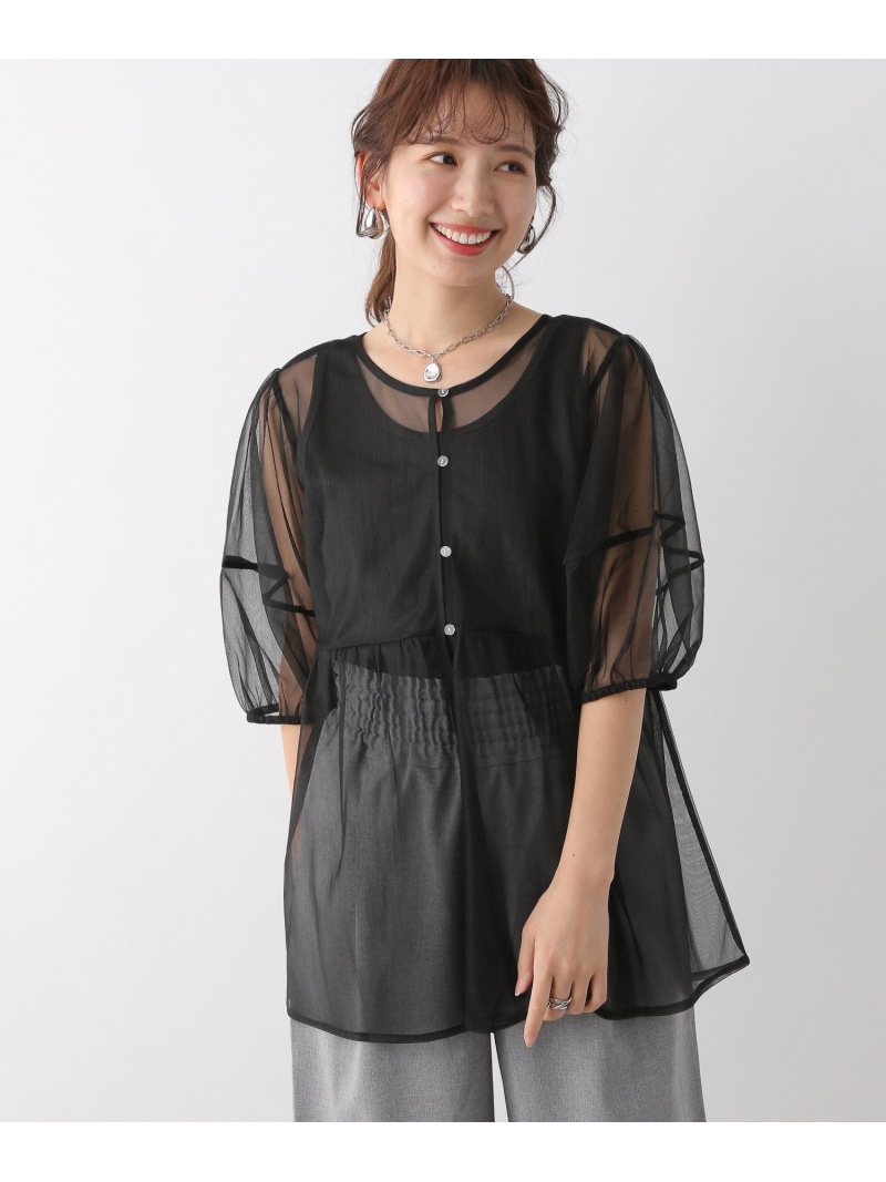 【楽天市場】チュール2WAYプルオーバー LEPSIM レプシィム トップス シャツ・ブラウス ホワイト ブラック[Rakuten Fashion]：LEPSIM／レプシィム