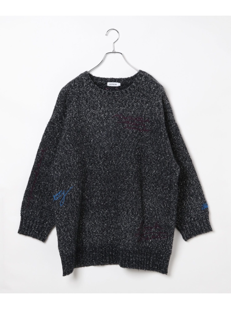 【楽天市場】【SALE／50%OFF】3ゲージ手描きライクプルオーバー LEPSIM レプシィム トップス ニット グレー【RBA_E】[Rakuten Fashion]：LEPSIM／レプシィム