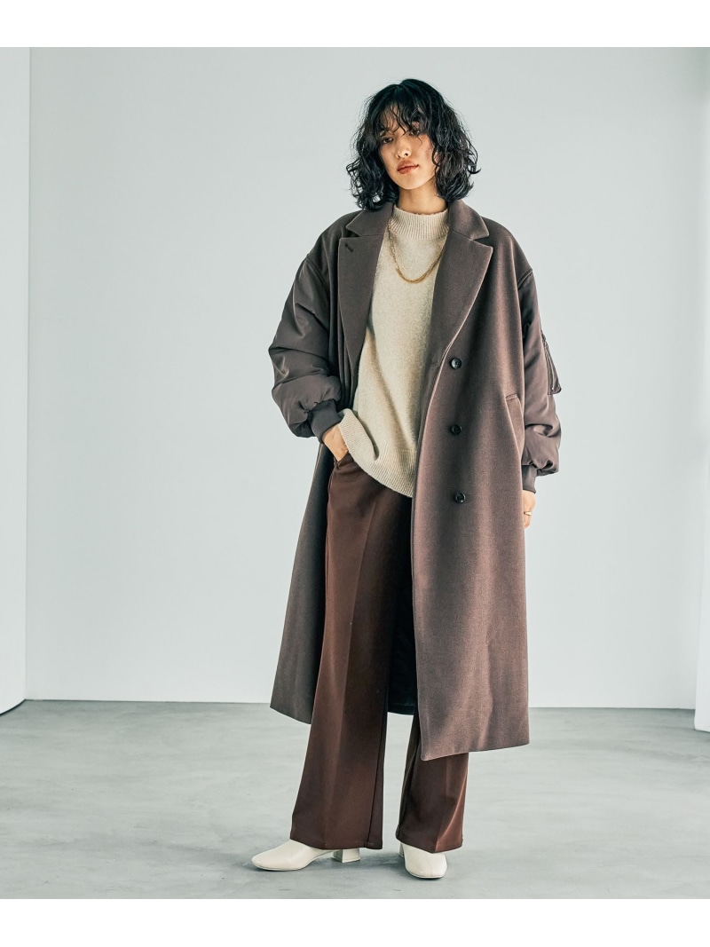 【楽天市場】メルトンドッキングコート LEPSIM レプシィム ジャケット・アウター チェスターコート ブラウン ブラック グレー【送料無料 ...