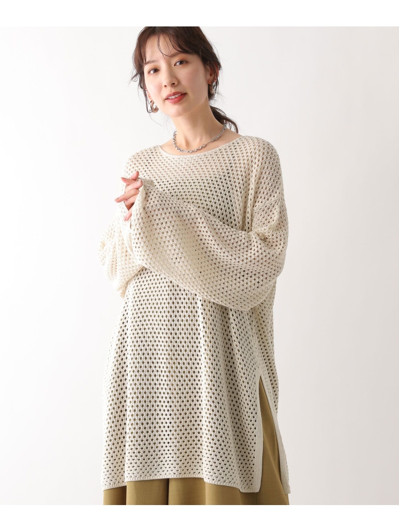 【楽天市場】【SALE／30%OFF】7ゲージ2WAYかぎ編み風チュニック LEPSIM レプシィム トップス ニット ホワイト ブラック【RBA_E】【送料無料】[Rakuten ...