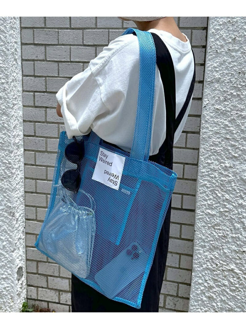 【楽天市場】【SALE／50%OFF】(W)メッシュトートバッグ LEPSIM レプシィム バッグ トートバッグ ブルー オレンジ ピンク ...