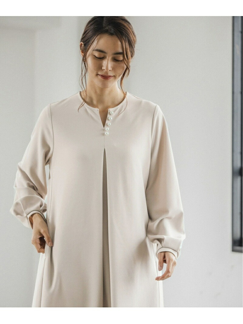 【楽天市場】【SALE／50%OFF】ラク映え!パール付きワンピース LEPSIM レプシィム スーツ・フォーマル スーツワンピース グレー ...