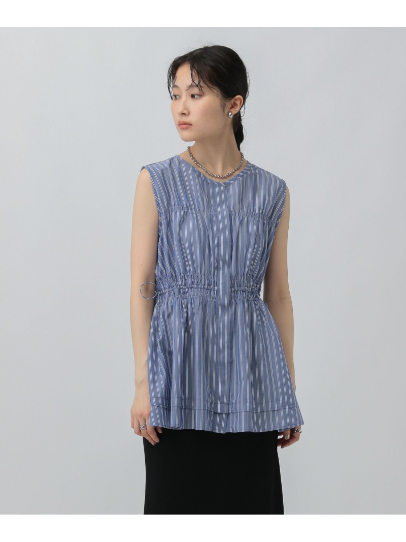 【楽天市場】ウエストシャーリングノースリブラウス2 LEPSIM レプシィム トップス シャツ・ブラウス ブラック ブラウン ブルー[Rakuten Fashion]：LEPSIM／レプシィム