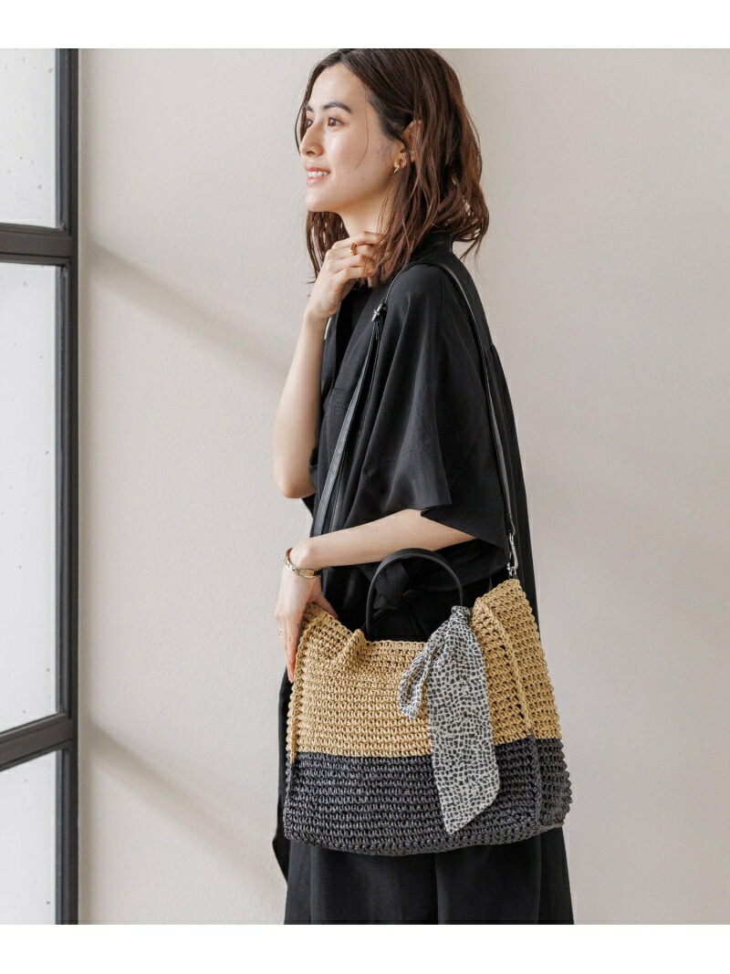 【楽天市場】【SALE／20%OFF】(W)スカーフツキペーパーBAG LEPSIM レプシィム バッグ トートバッグ ベージュ ブラウン ...