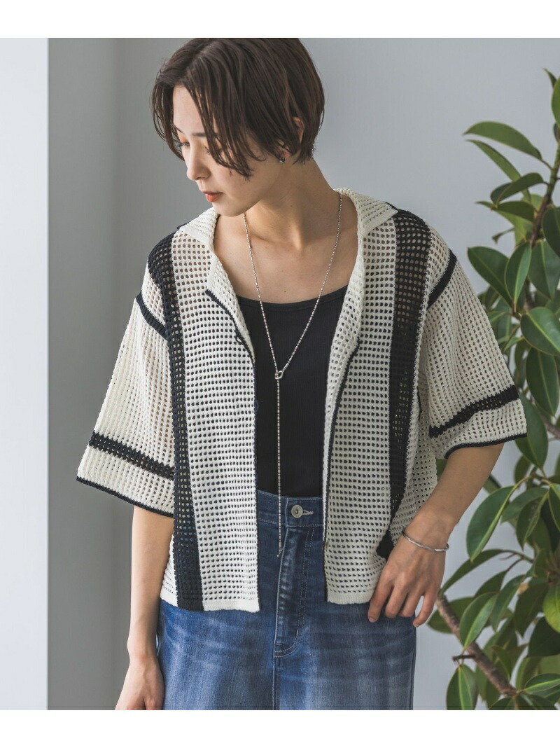 【楽天市場】(W)7GメッシュラインCD LEPSIM レプシィム トップス カーディガン ブラック ブラウン【送料無料】[Rakuten ...