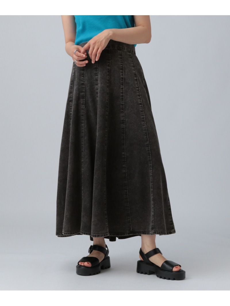 【楽天市場】14パネルデニムスカート LEPSIM レプシィム スカート ロング・マキシスカート ネイビー グレー【送料無料】[Rakuten Fashion]：LEPSIM／レプシィム