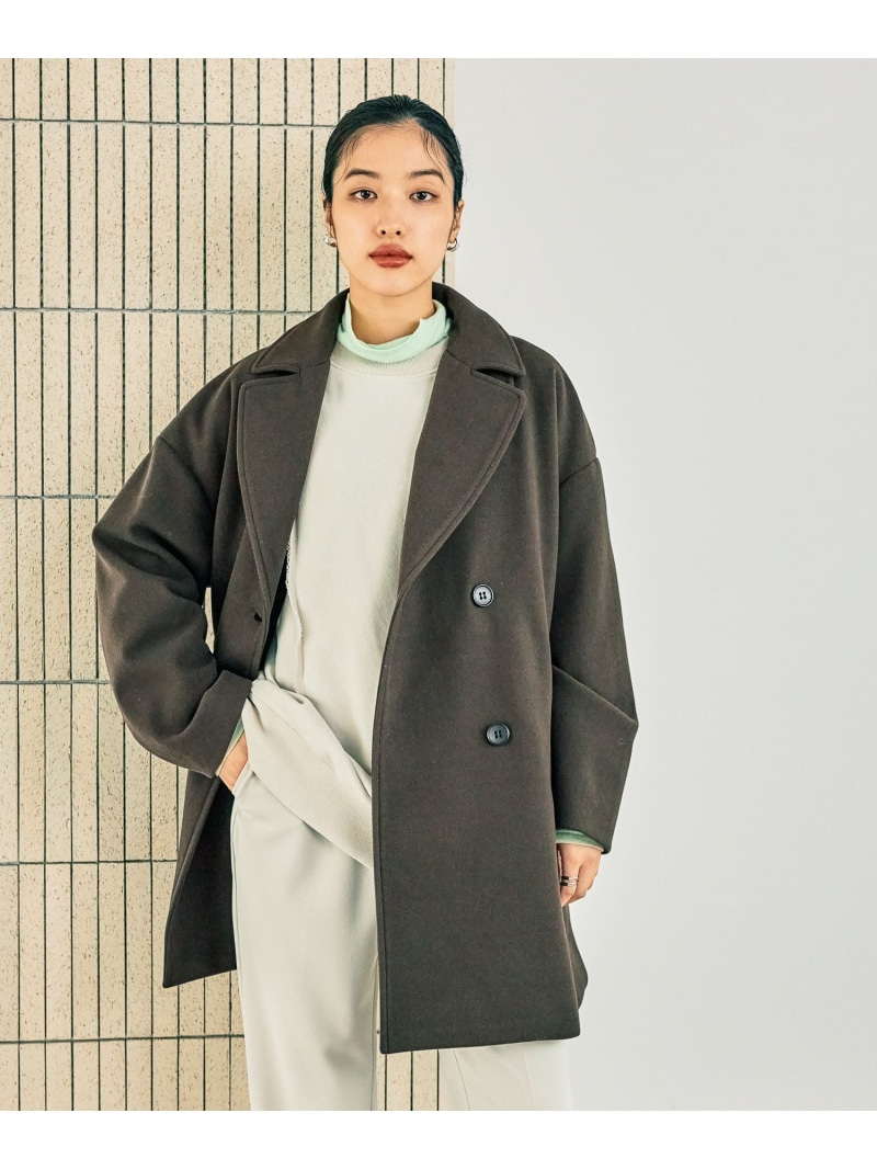 【楽天市場】【SALE／50%OFF】ウールライクダブルコート LEPSIM レプシィム ジャケット・アウター チェスターコート グレー ...