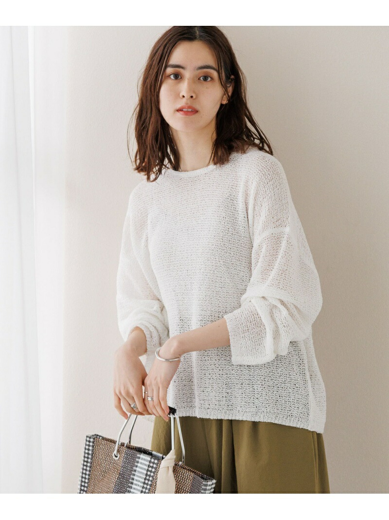 【楽天市場】【SALE／50%OFF】(W)5GメッシュPO LEPSIM レプシィム トップス ニット ベージュ グレー ブルー ホワイト オレンジ【RBA_E】[Rakuten ...