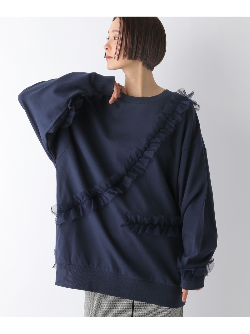 【楽天市場】チュール裏毛チュニック LEPSIM レプシィム トップス スウェット・トレーナー ブラック ネイビー【送料無料】[Rakuten ...