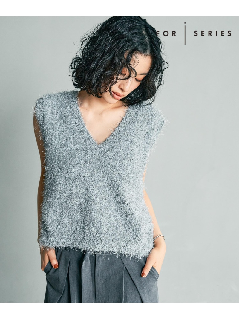 【楽天市場】【FOR I SERIES】5ゲージ2WAYニットベスト LEPSIM レプシィム トップス ニット グレー ホワイト【送料無料】[Rakuten Fashion]：LEPSIM ...