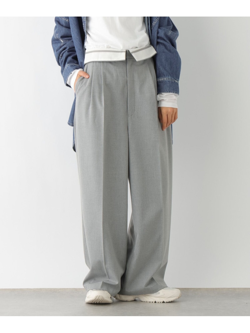 【楽天市場】【SALE／55%OFF】折り返しスラックスパンツ LEPSIM レプシィム パンツ スラックス・ドレスパンツ ブラック グレー ...