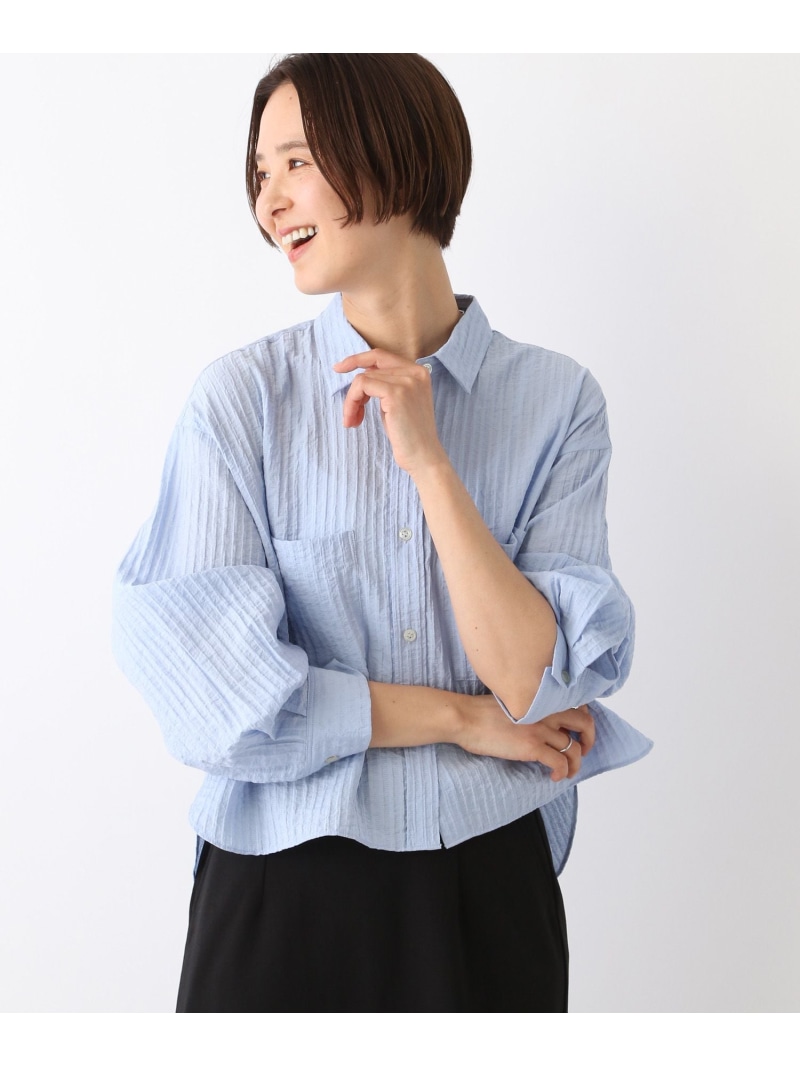 【楽天市場】ワッシャーショートシャツ LEPSIM レプシィム トップス シャツ・ブラウス ホワイト ブルー パープル【送料無料 ...