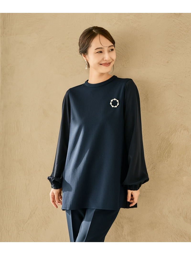 【楽天市場】【SALE／30%OFF】【入卒式/セレモニー】カットジョーゼプリーツプルオーバー LEPSIM レプシィム トップス カットソー・Tシャツ ネイビー ベージュ【RBA_E ...